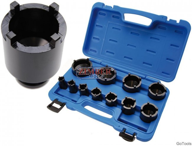 11-piece Special Socket Set for Grooved Nuts,22-75 mm - ZT-04B1081 ...