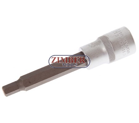 1/2" Hex socket bit 100mmL 7mm (ZB-4262) - BGS